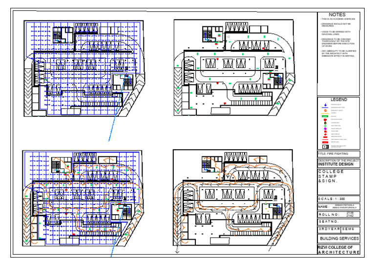 BASEMENT FLOOR All Plans Final-Model | PDF | Fire Sprinkler System ...