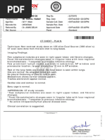 CT Scan Result Sample Template | PDF | Radiology | Ct Scan