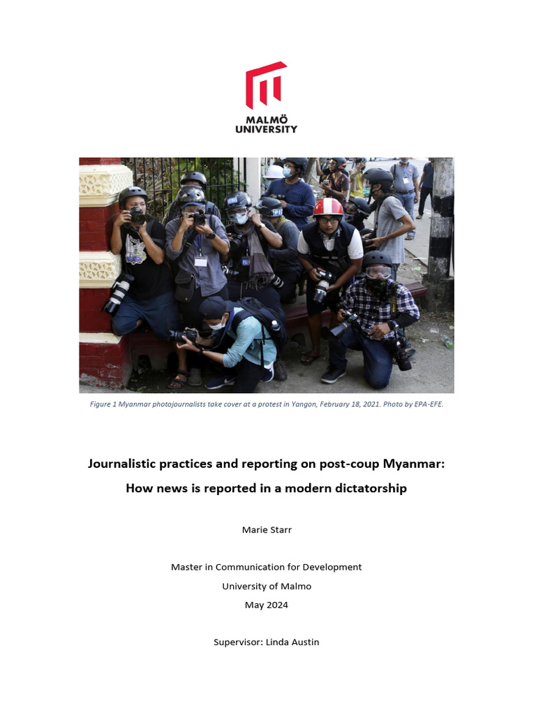 FULLTEXT02 | PDF | Journalism | Myanmar