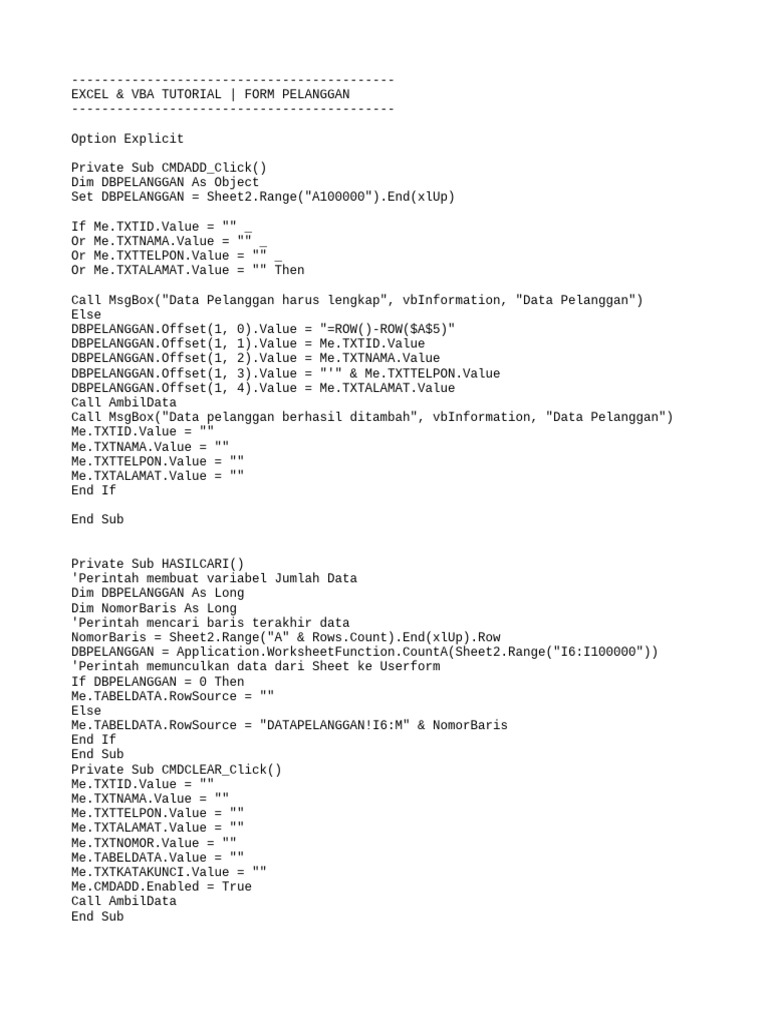 FORM PELANGGAN | PDF | Software | Cross Platform Software