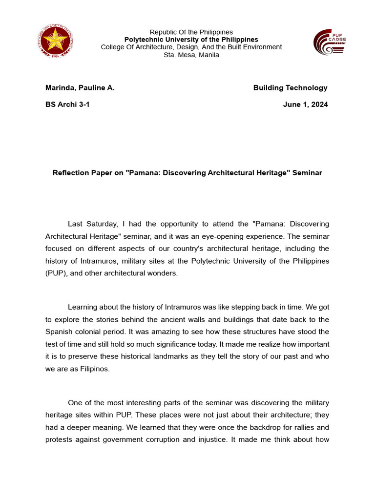 Random Paper Not Important | PDF | Philippines | Cultural Heritage