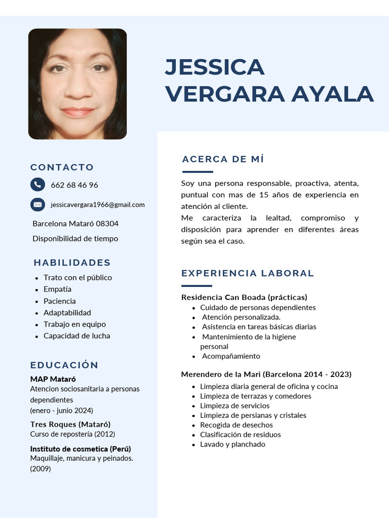 Currículum Vitae Jessica | PDF