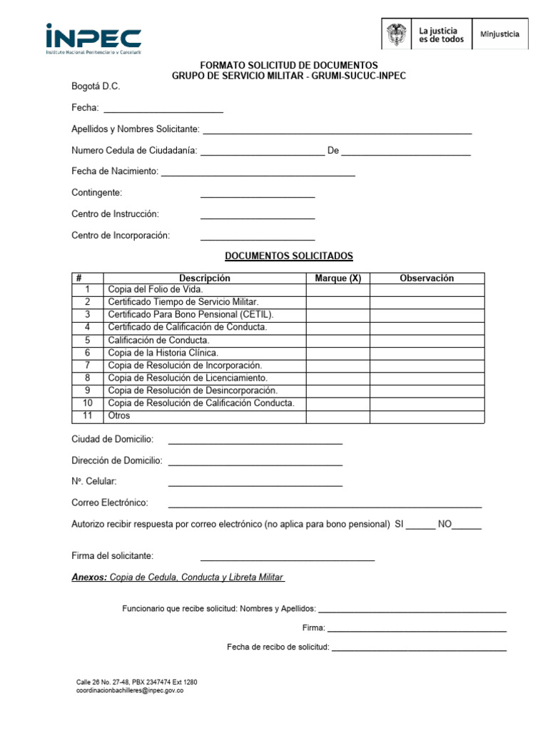 Formato de Solicitud | PDF