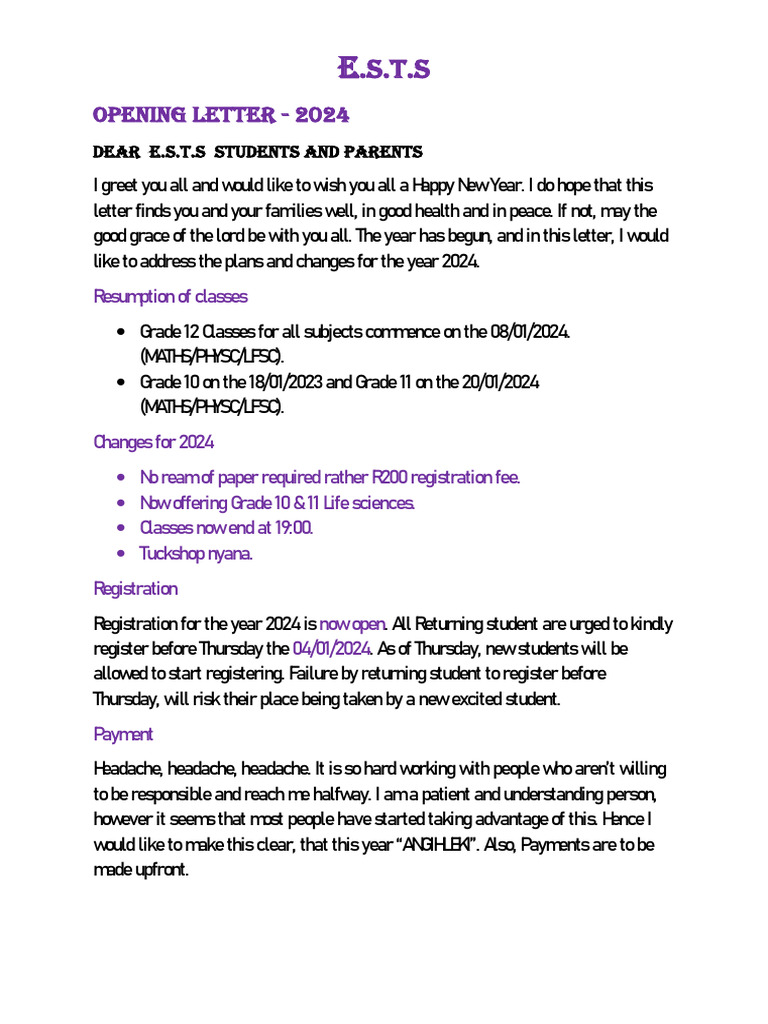 News Letter Jan 2024 | PDF | Fee