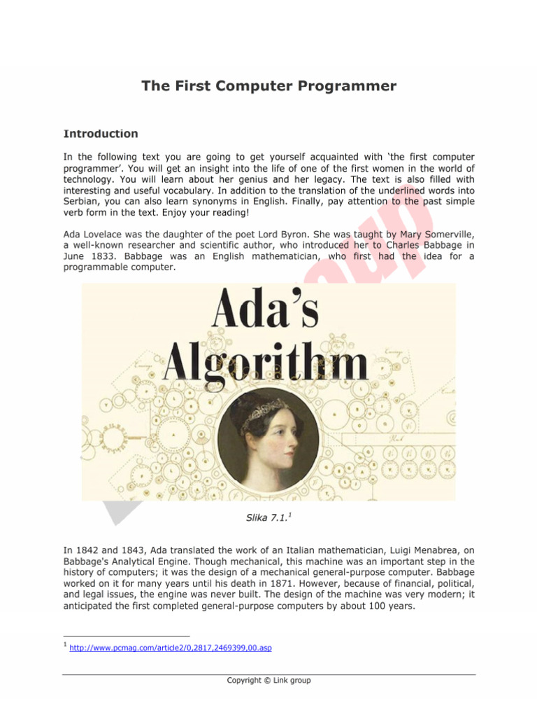 Kurs Engleskog Ada's Algorithm | PDF | Adverb | Verb