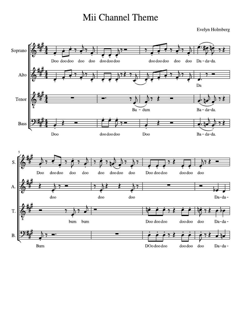 Mii Channel Theme | PDF