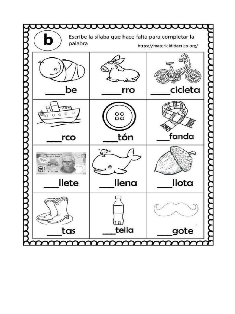 Completar Palabras | PDF