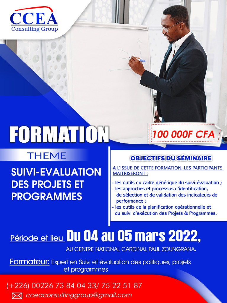 Formation en Suivi Evaluation - CCEA-CG | PDF