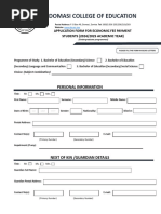 Mico Undergraduate Application Revised Fillable Form | PDF | Identity ...