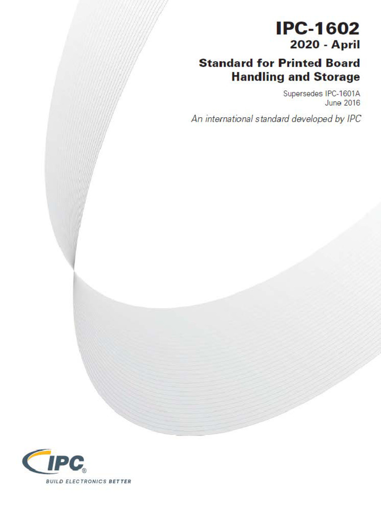 IPC-1602 Standard For Printed Board Handling and Storage | PDF