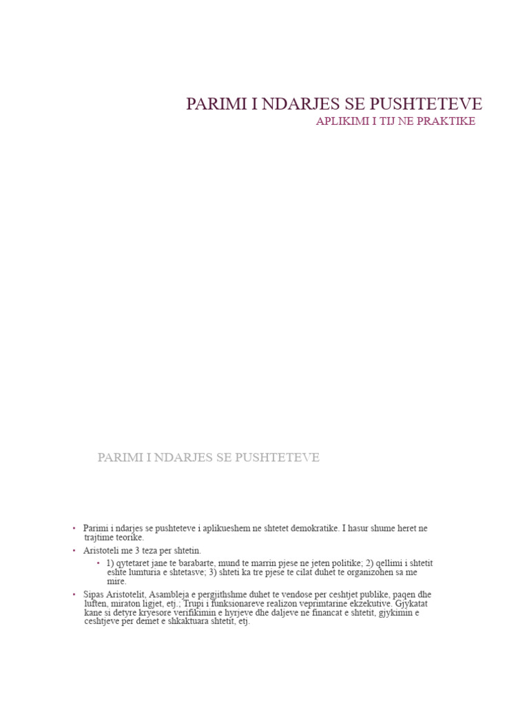Parimi Ndarje Pushtete Krahasim extraVIII 2023 | PDF