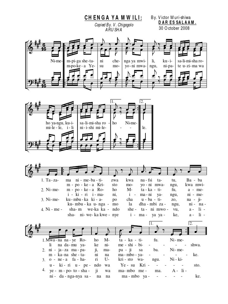 CHENGA YA MWILI. By.V. Murishiwa | PDF