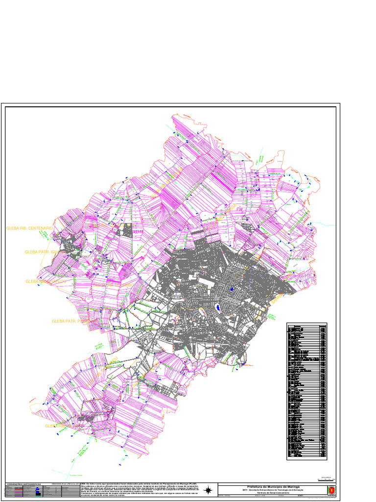 Mapa Rural Maringa Completo 2017 | PDF