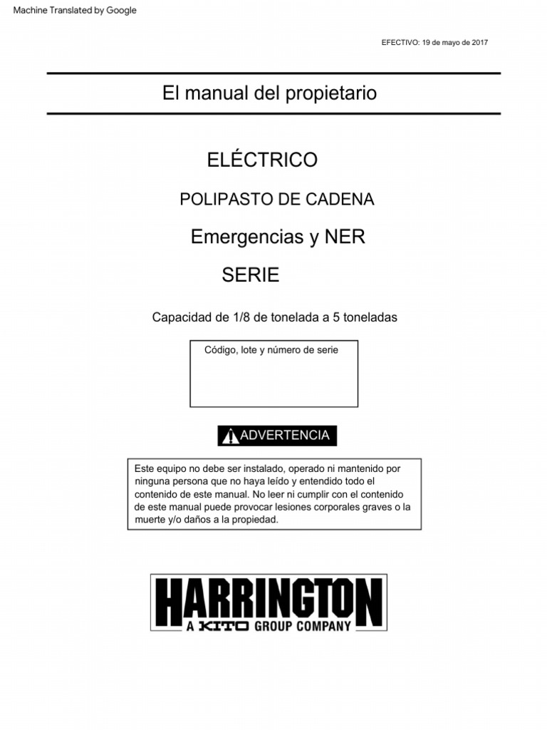 ER1 and NER1 Owner's Manual | Descargar gratis PDF | Fusible (Eléctrico) | Enchufes y tomas de ...