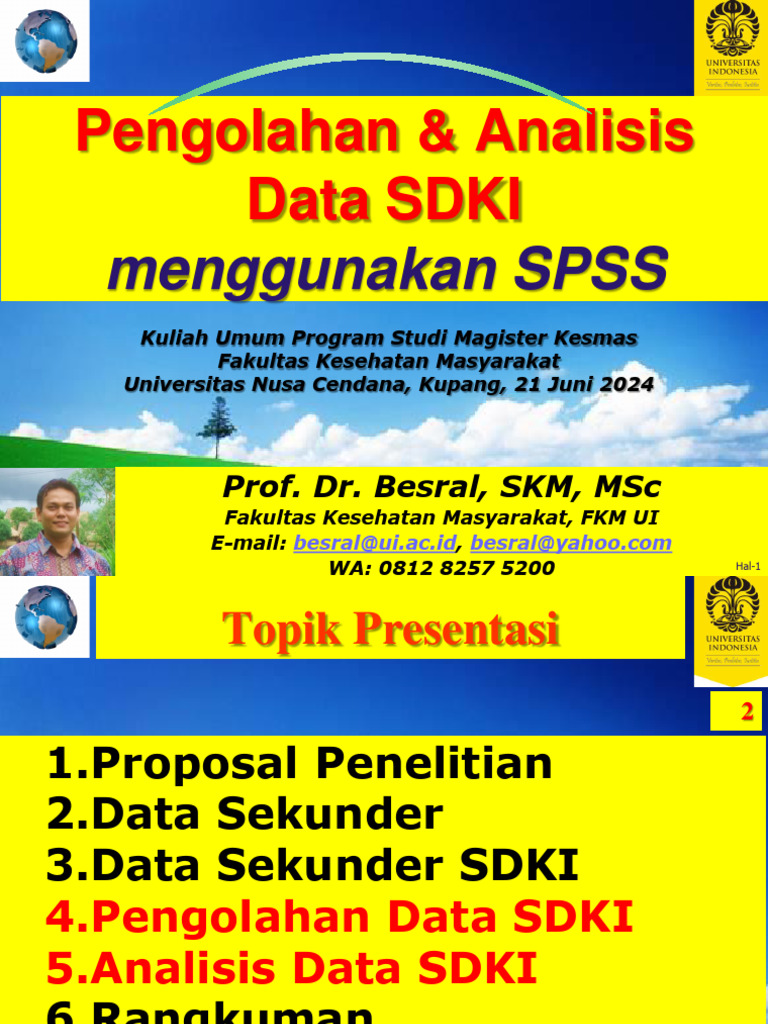 Analisis Data SDKI 2024 Menggunakan SPSS | PDF