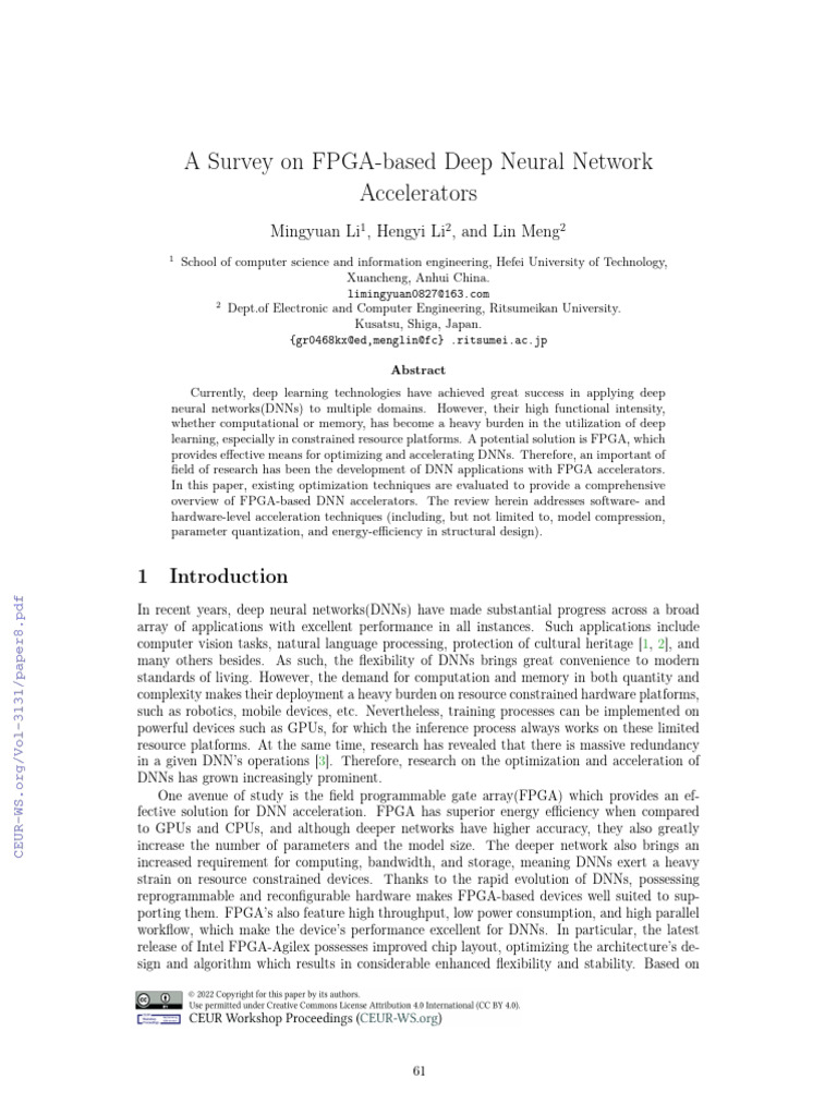Paper 8 | PDF | Deep Learning | Field Programmable Gate Array