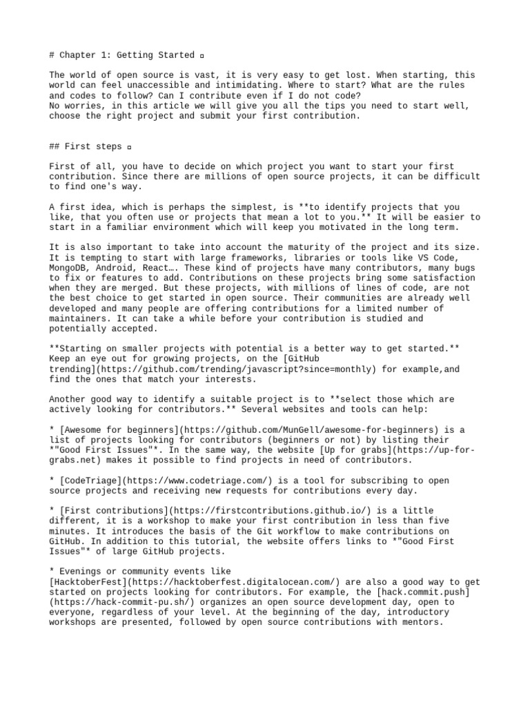 01 Getting Started | PDF | Open Source | Software Bug 01 Getting Started | PDF | Open Source | Software Bug