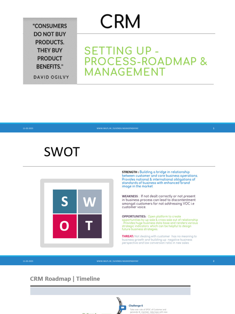CRM Process & Road Map | PDF | Customer Relationship Management ...