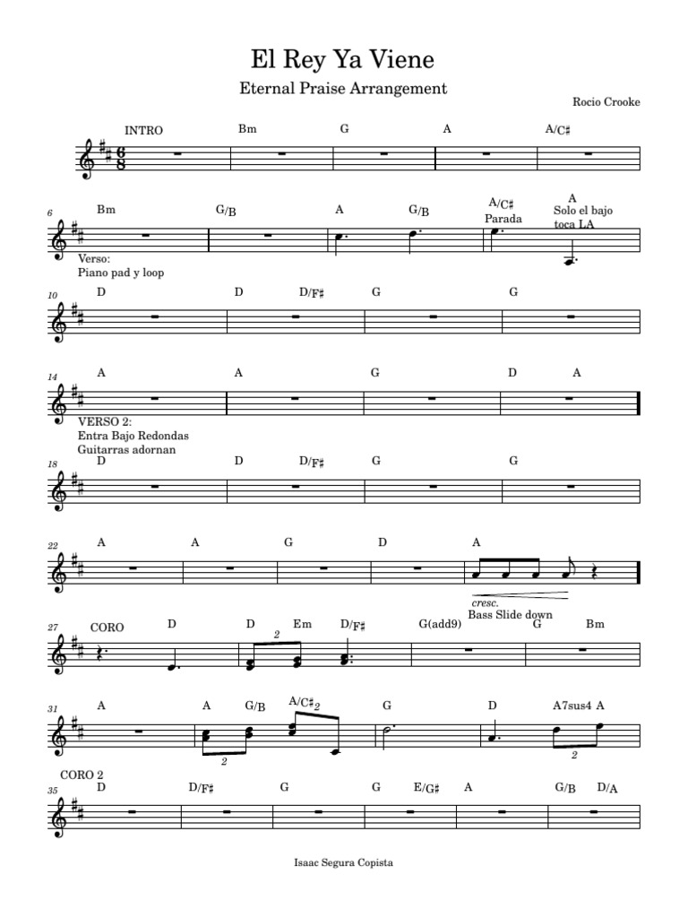 El Rey Ya Viene - Eternal Praise Ministry | PDF