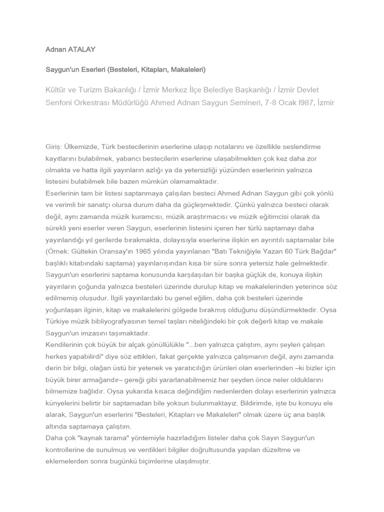 Saygun 1 | PDF