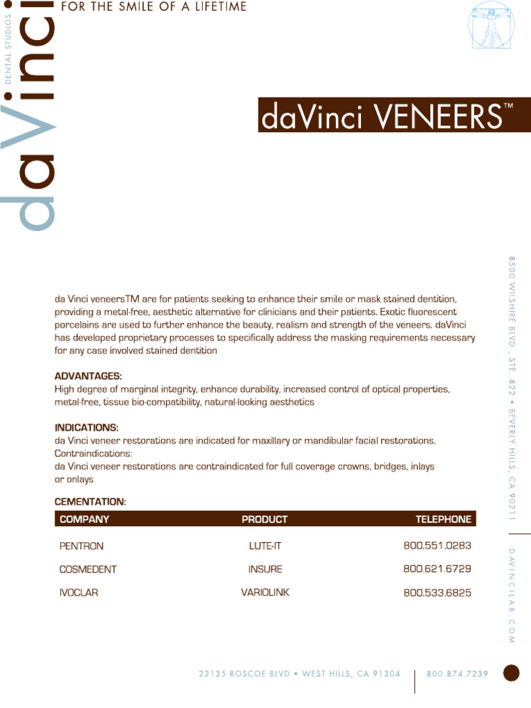 Davinci Veneers | PDF