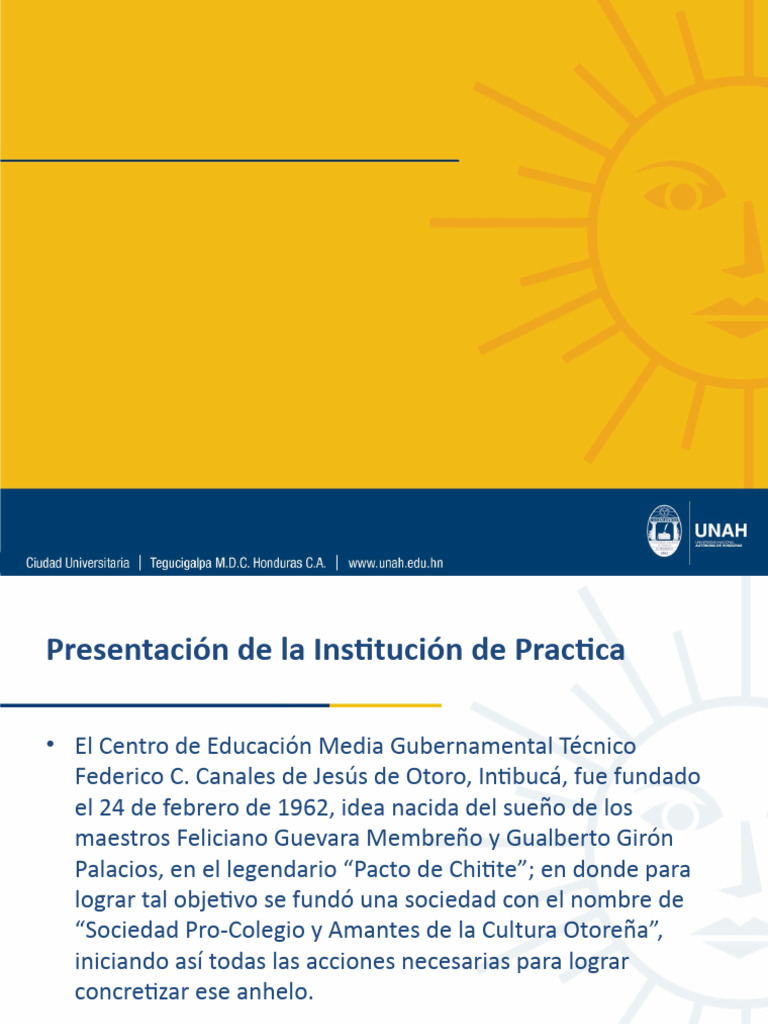 Plantilla PPT Institucional UNAH 2018 (1) | PDF