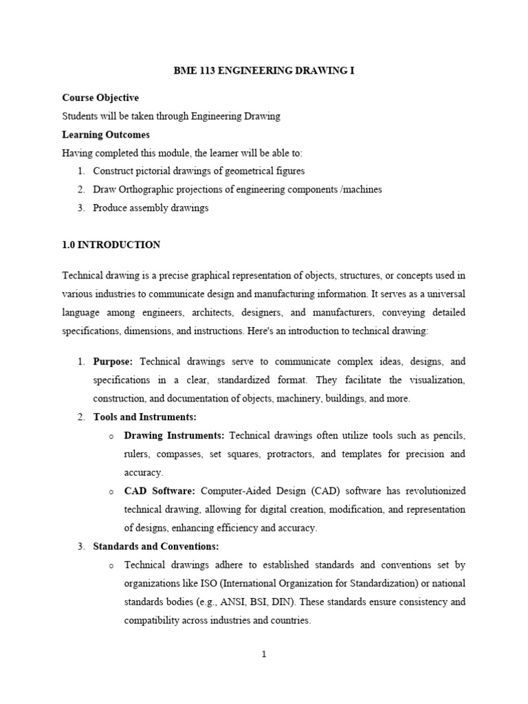 Drawing BSC Tech Notes | Download Free PDF | Technical Drawing | Shape