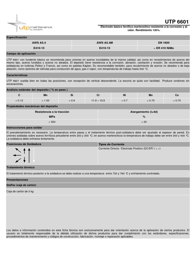 Utp 6601 | PDF | Soldadura | Construcción