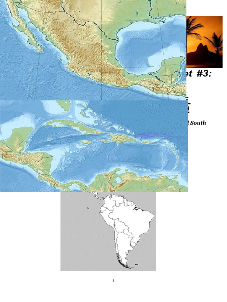 Map Packet 3 - Latin America | PDF | Central America | South America
