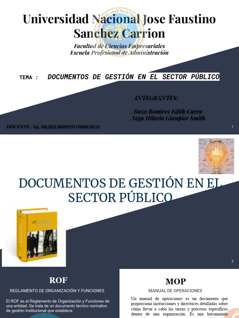 Documentos de Gestion en El Sector Publico | PDF | Planificación estratégica | Evaluación