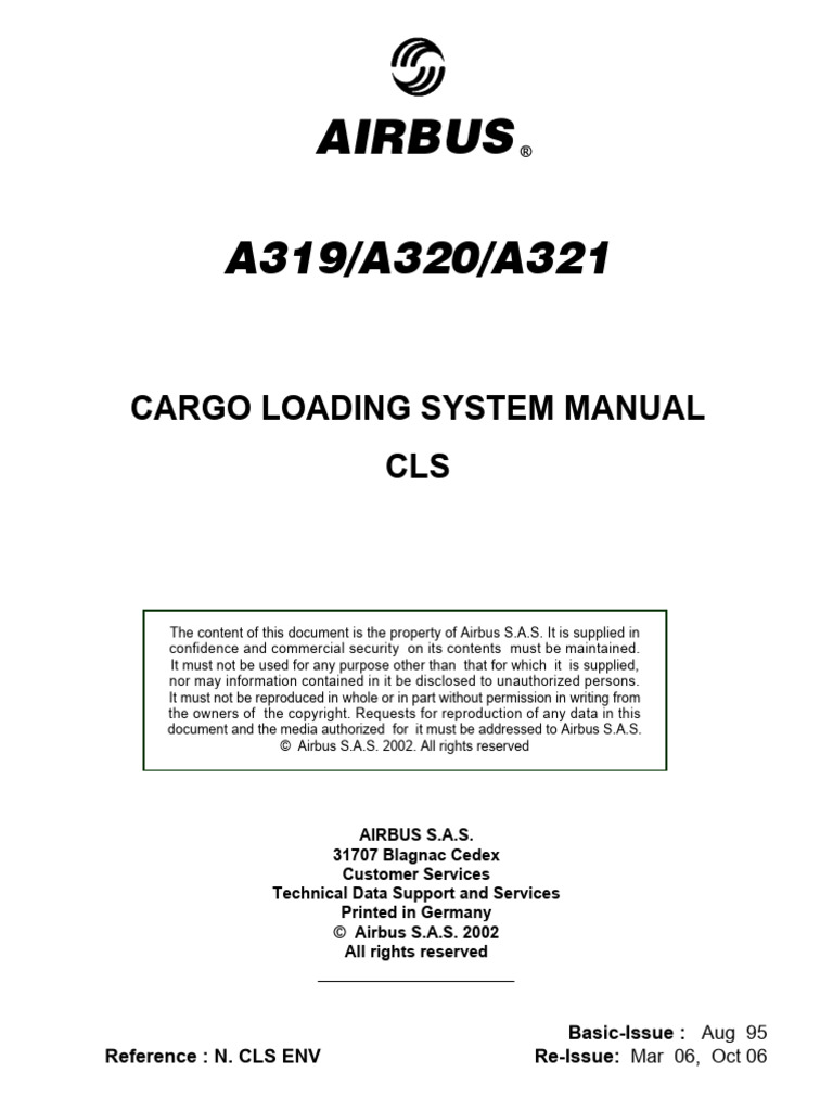A320 Cargo Loading Manual | PDF | Cargo | Airbus
