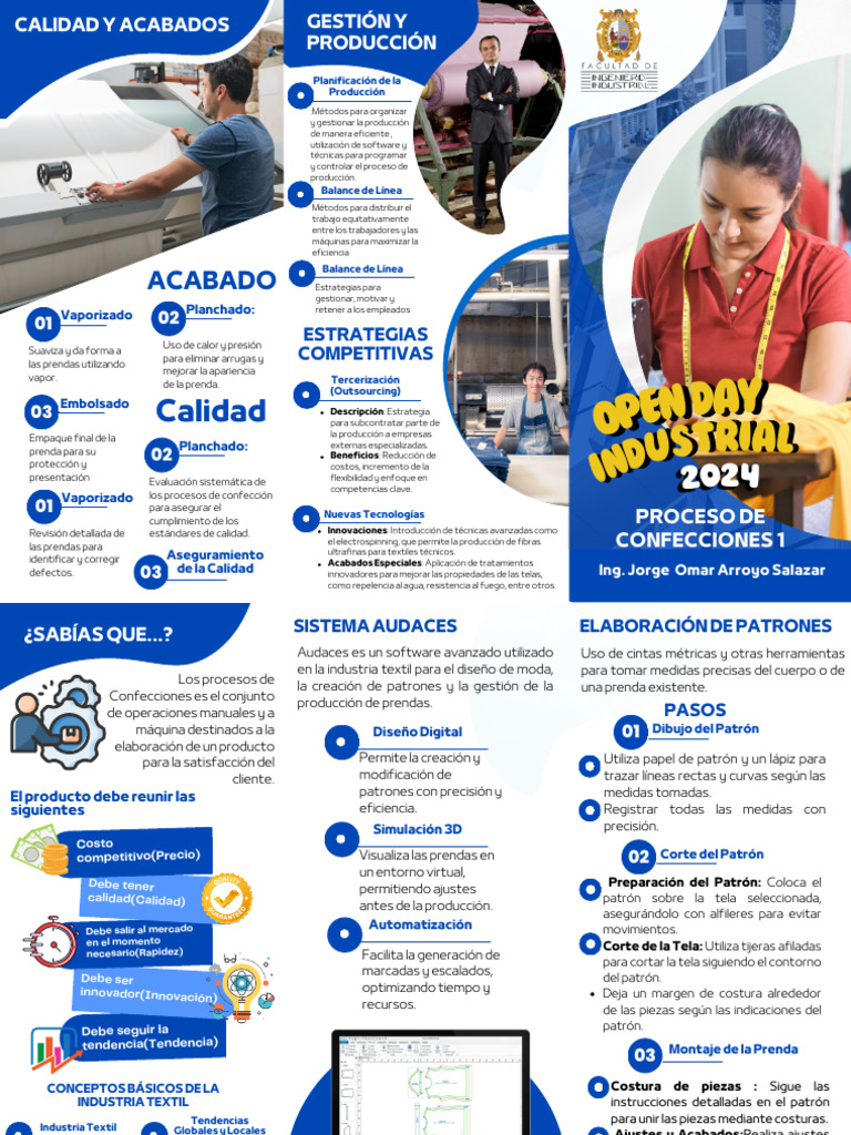 Triptico Open Day PC | PDF | Textiles | Outsourcing