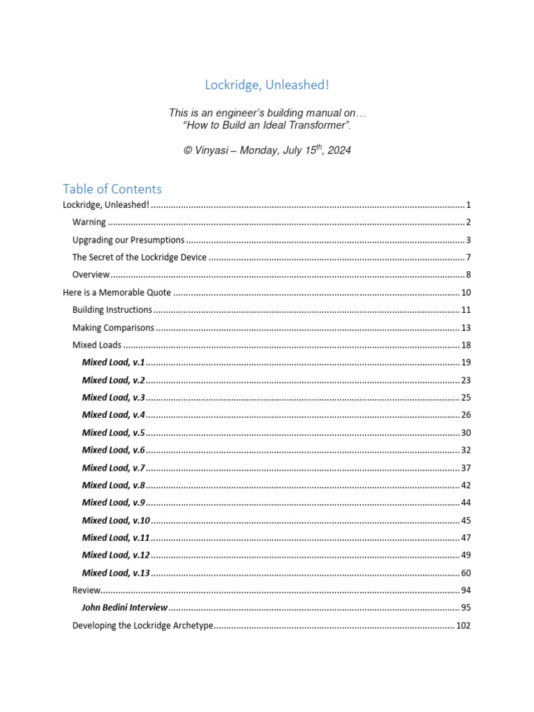 Building the Lockridge Transformer | PDF | Incandescent Light Bulb ...