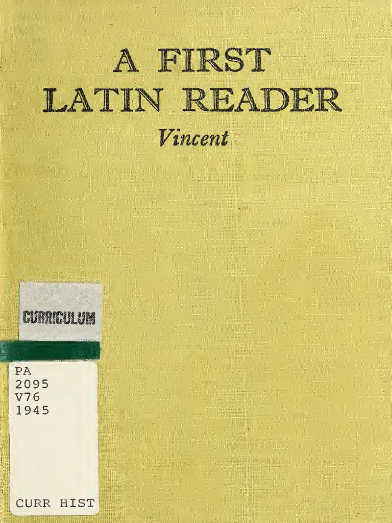 First Latin Reader 00 Vin C | PDF | Aeneas | Romulus And Remus
