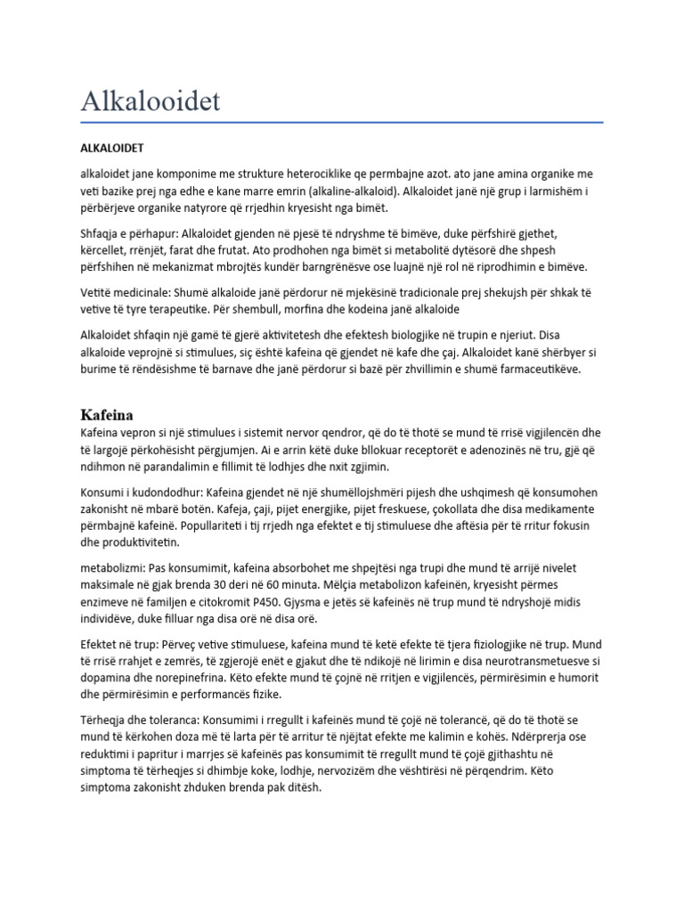 Alkalooidet | PDF