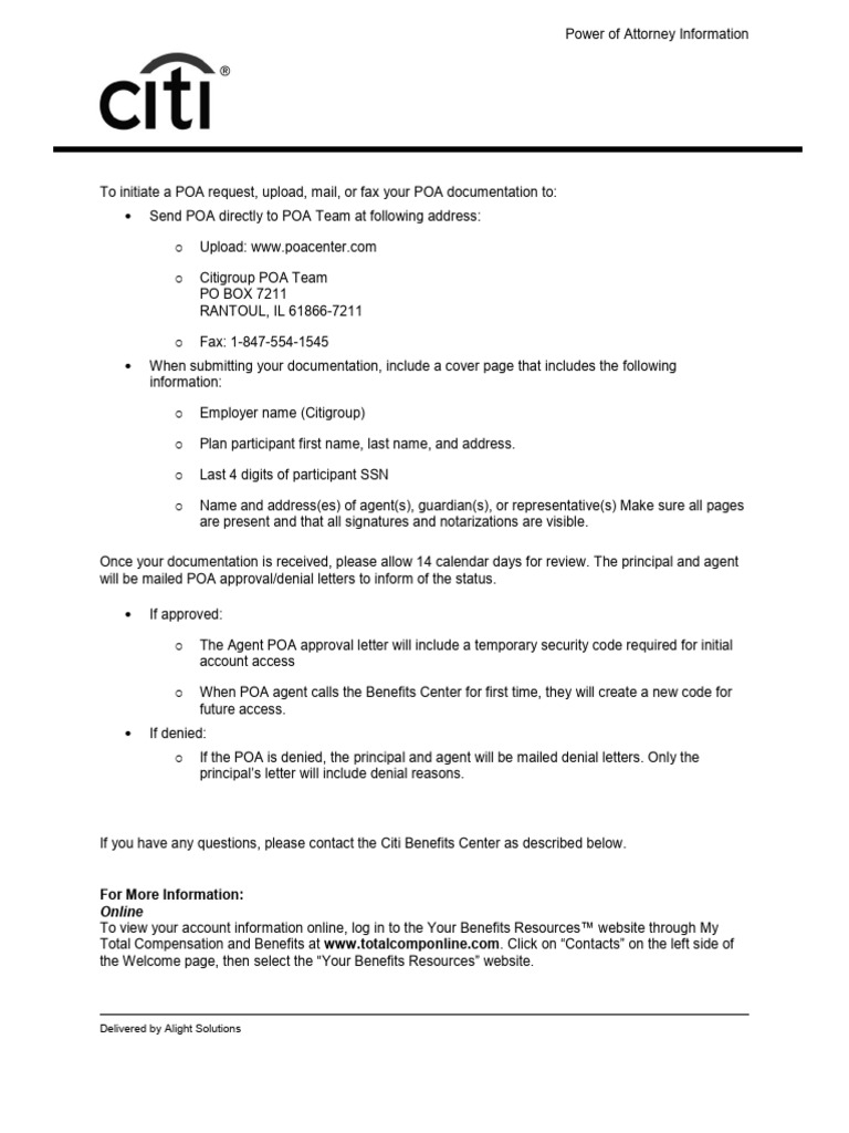 Power of Attorney Form Instructions | PDF