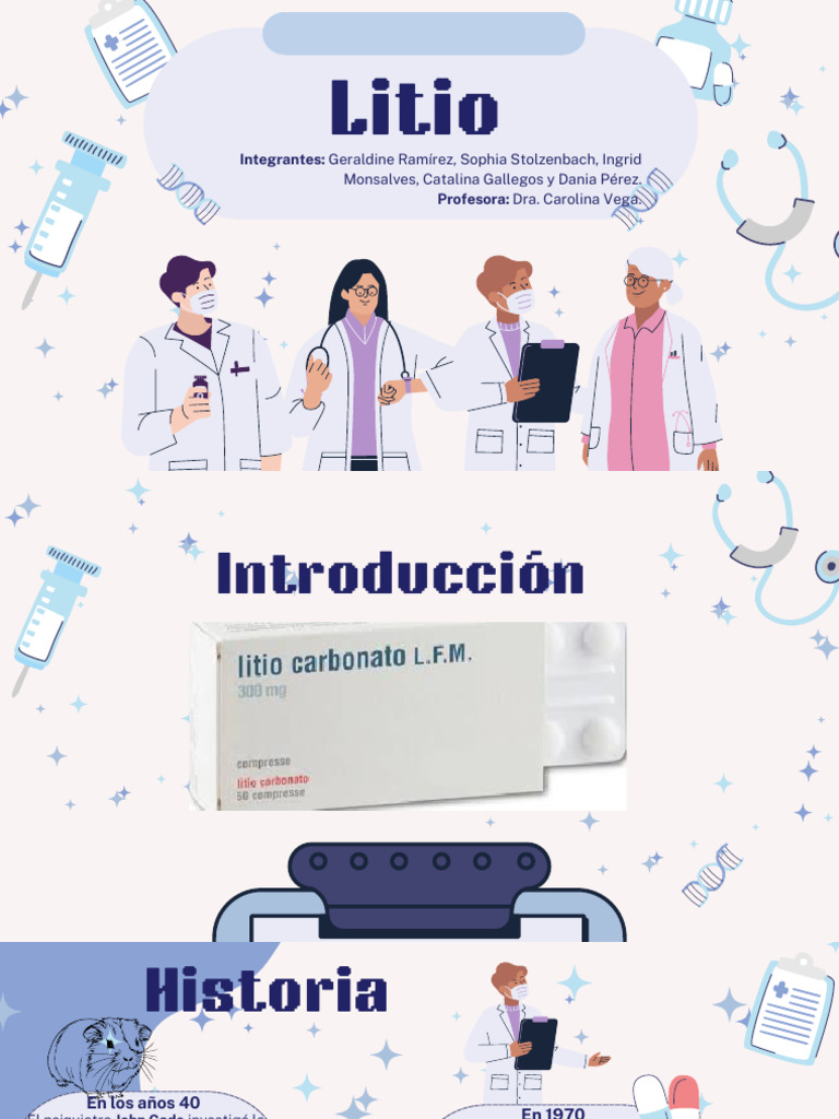 Uso y Efectos del Litio en Salud Mental | PDF | Desorden bipolar | Manía
