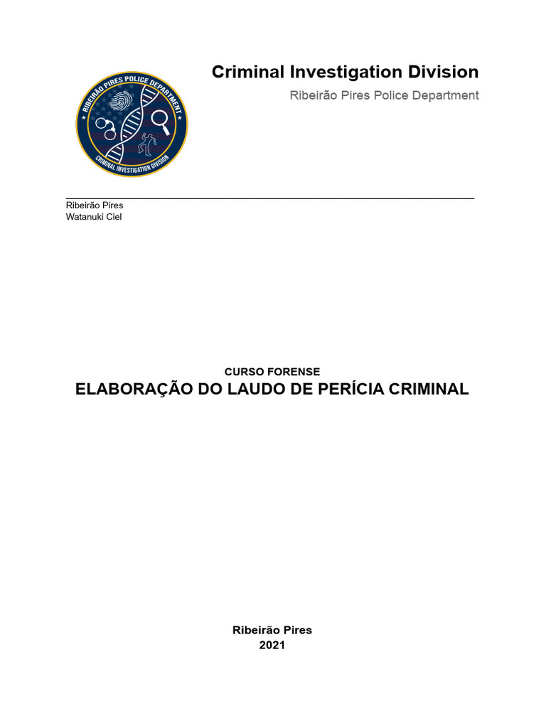 ELABORACAO_DO_LAUDO_DE_PERICIA_CRIMINAL | Download grátis PDF ...