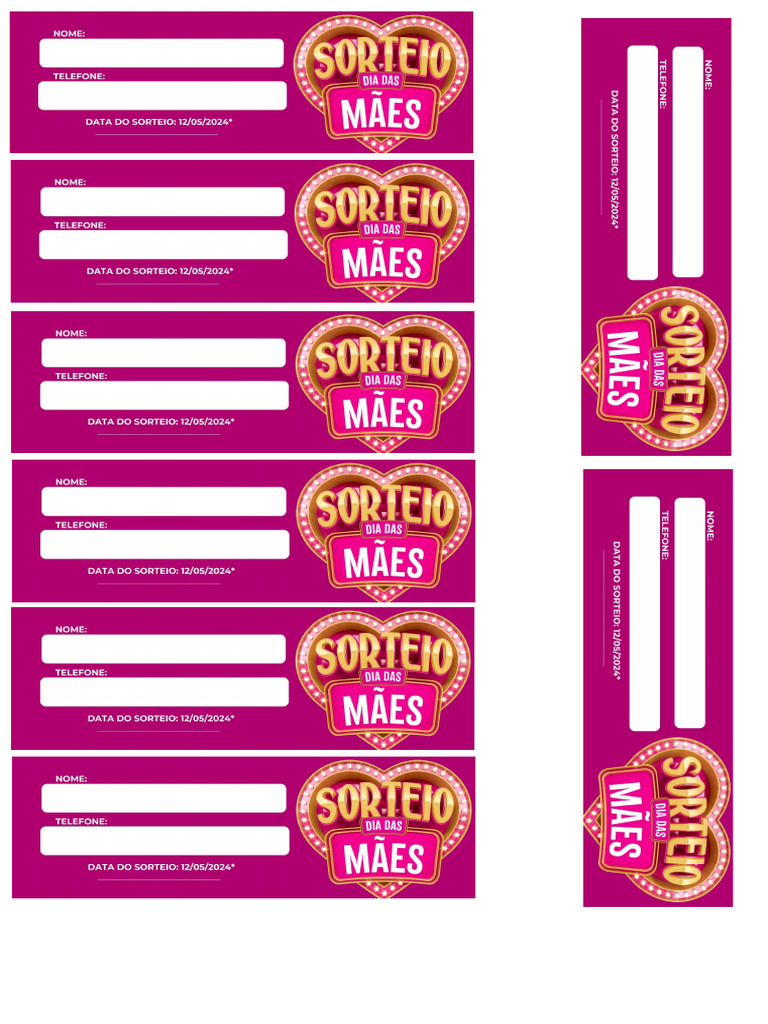 Canhoto Do Sorteio | PDF