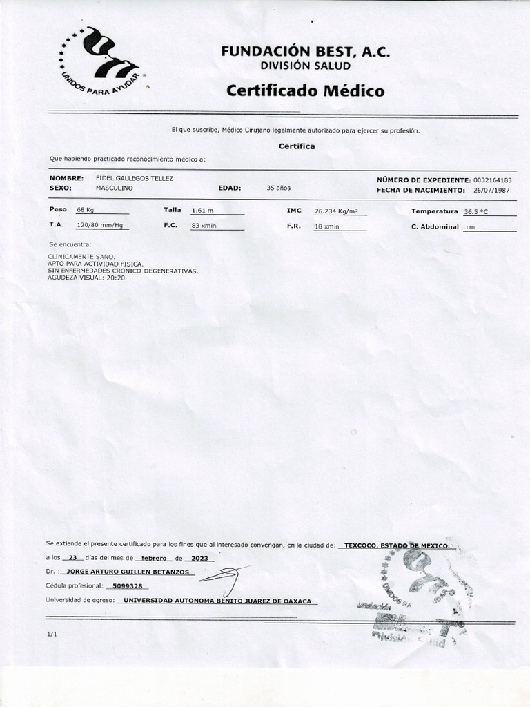 Examen Clinico | PDF