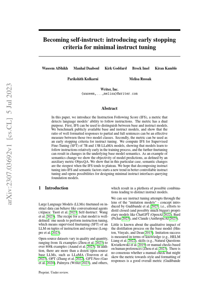 Instruct Following | PDF | Statistical Classification | Artificial Intelligence