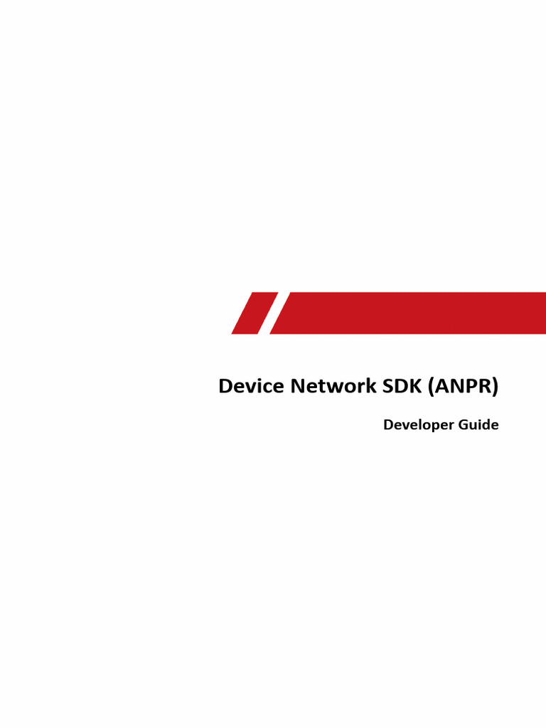 Device Network SDK (ANPR) - Developer Guide - V6.1.0.X - 20230330 | PDF | Parameter (Computer ...