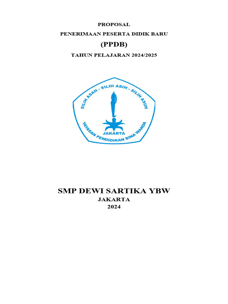 Proposal PPDB SMP Desa 2024 | PDF