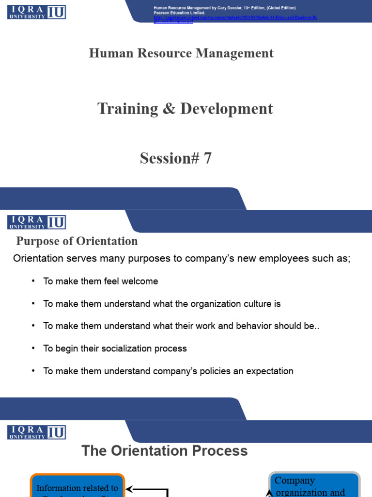 Lecture 7 - Training & Development | Download Free PDF | Educational Technology | Behavior ...