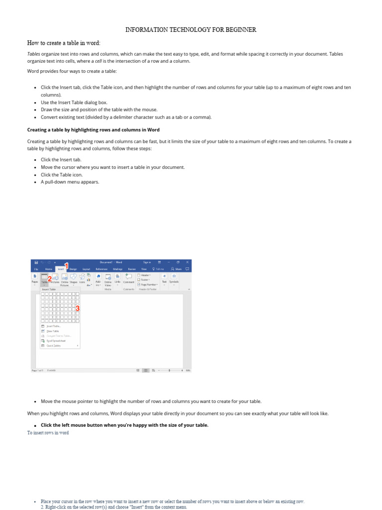 Information Technology For Beginners | PDF | Graphical User Interfaces | Software