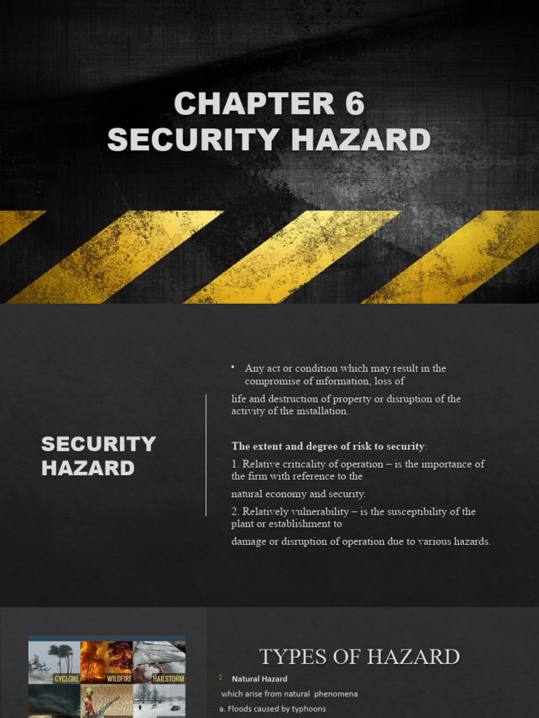 Chapter 6 Security Hazard 2 | PDF | Hazards | Sabotage