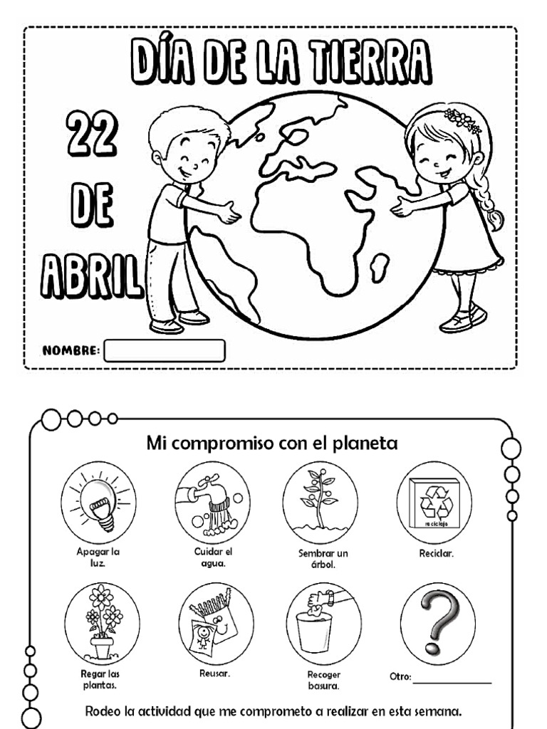 Fichas Del Día de La Tierra | PDF