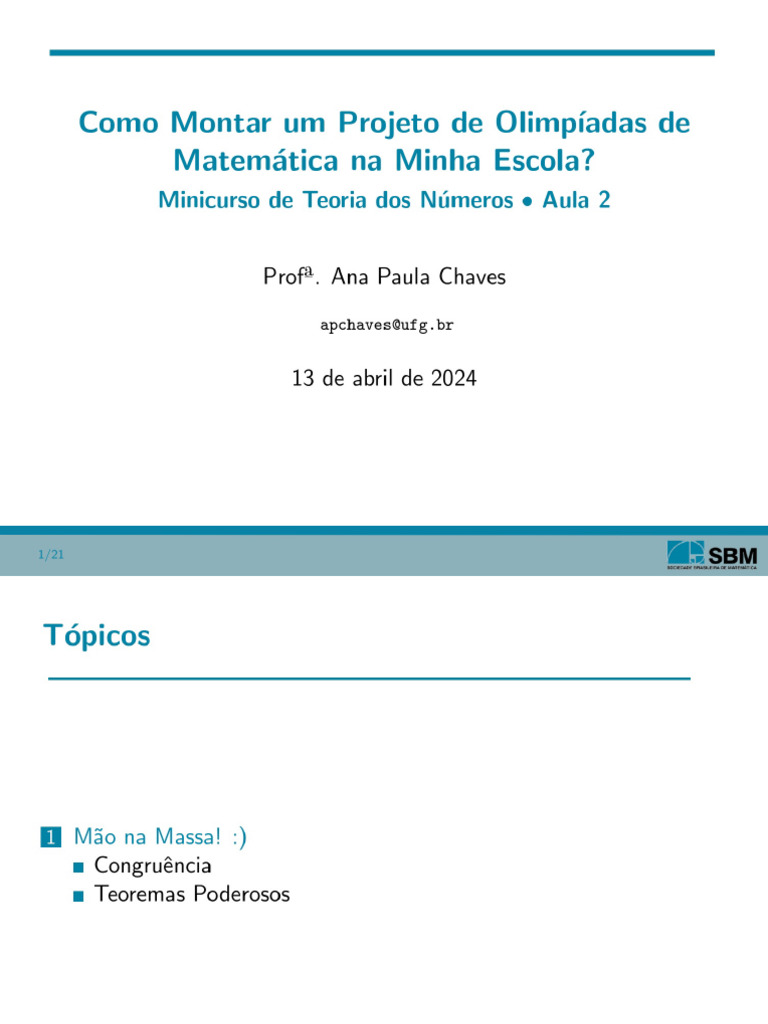 Slides - Aulas 2 - TN | PDF