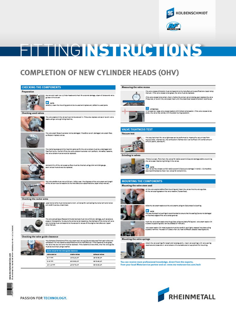Completion Of New Cylinder Heads Pdf Valve Internal Combustion Engine