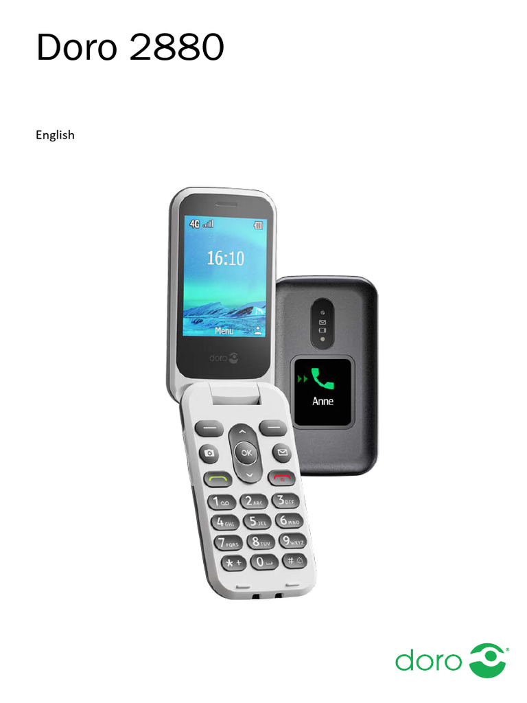 Manual Doro 2880 en v10 r21234 | PDF | Battery Charger | Hearing Aid
